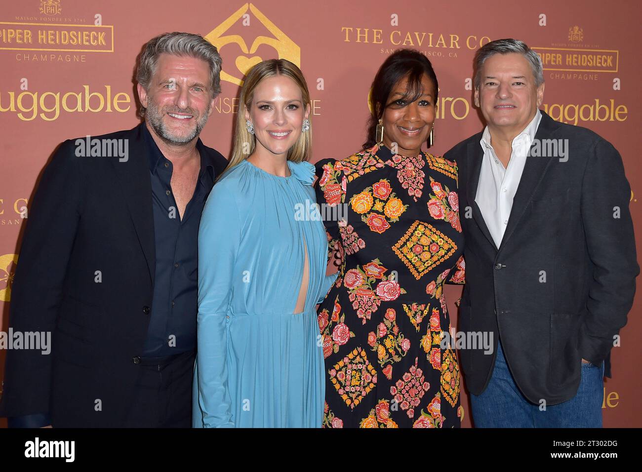 Gary Gilbert, Charlotte Gilbert, Nicole Avant und Ted Sarandos bei der ...
