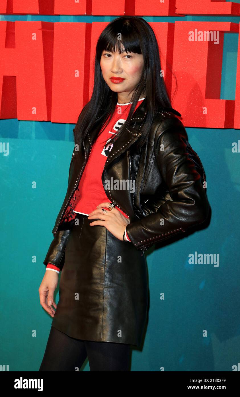 Mimi Xu attends the European premiere of 'Tomb Raider' at Vue West End ...