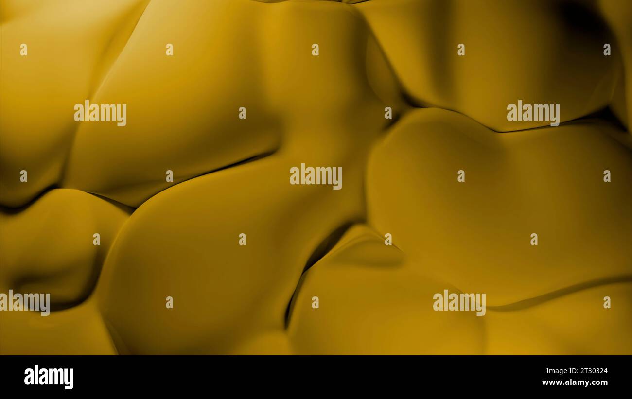 Abstract boiling yellow liquid. Design. Yellow sticky bubbles Stock ...