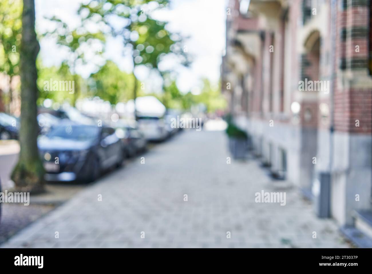 Blurred background of street Stock Photo - Alamy