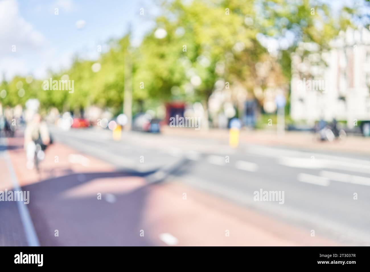 Blurred background of street Stock Photo - Alamy