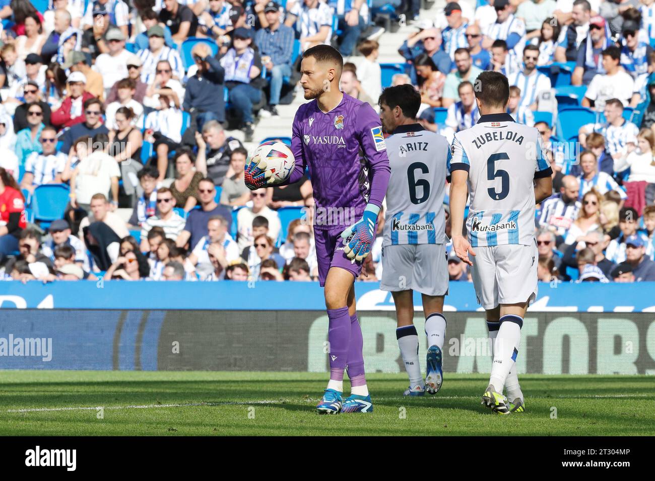 San Sebastian, Spain. 21st Oct, 2023. Alex Remiro (Sociedad) Football ...