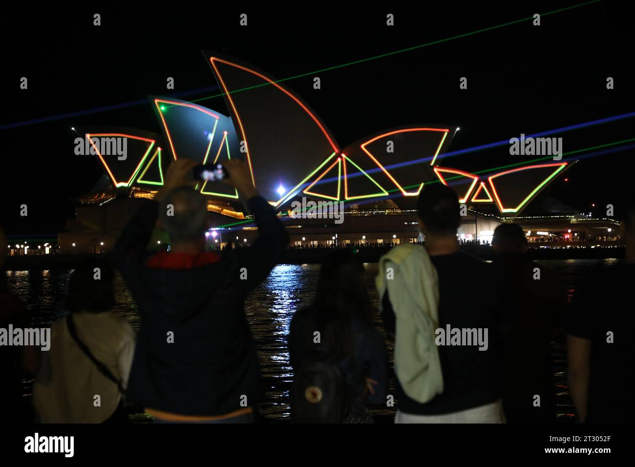 Sydney, Australia. 22nd October 2023. Final night of projections to ...