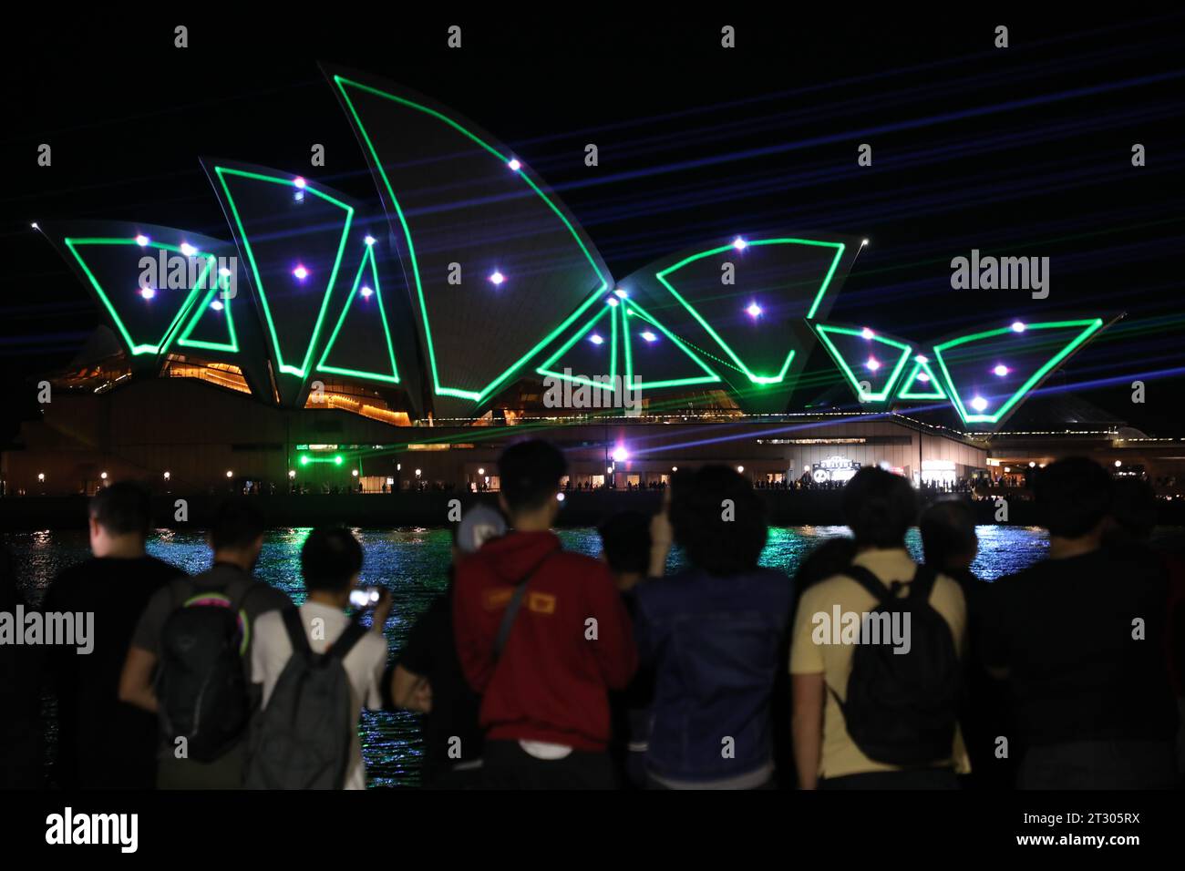 Sydney, Australia. 22nd October 2023. Final night of projections to ...