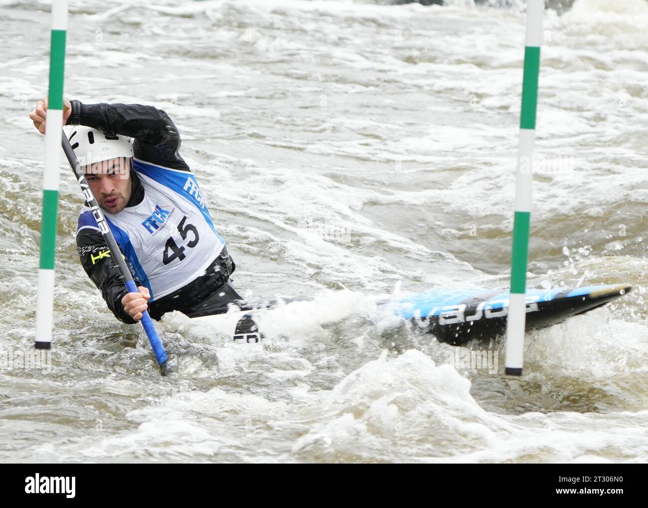 Thomas L'Huillier 9th place K1 Men during the French championships ...
