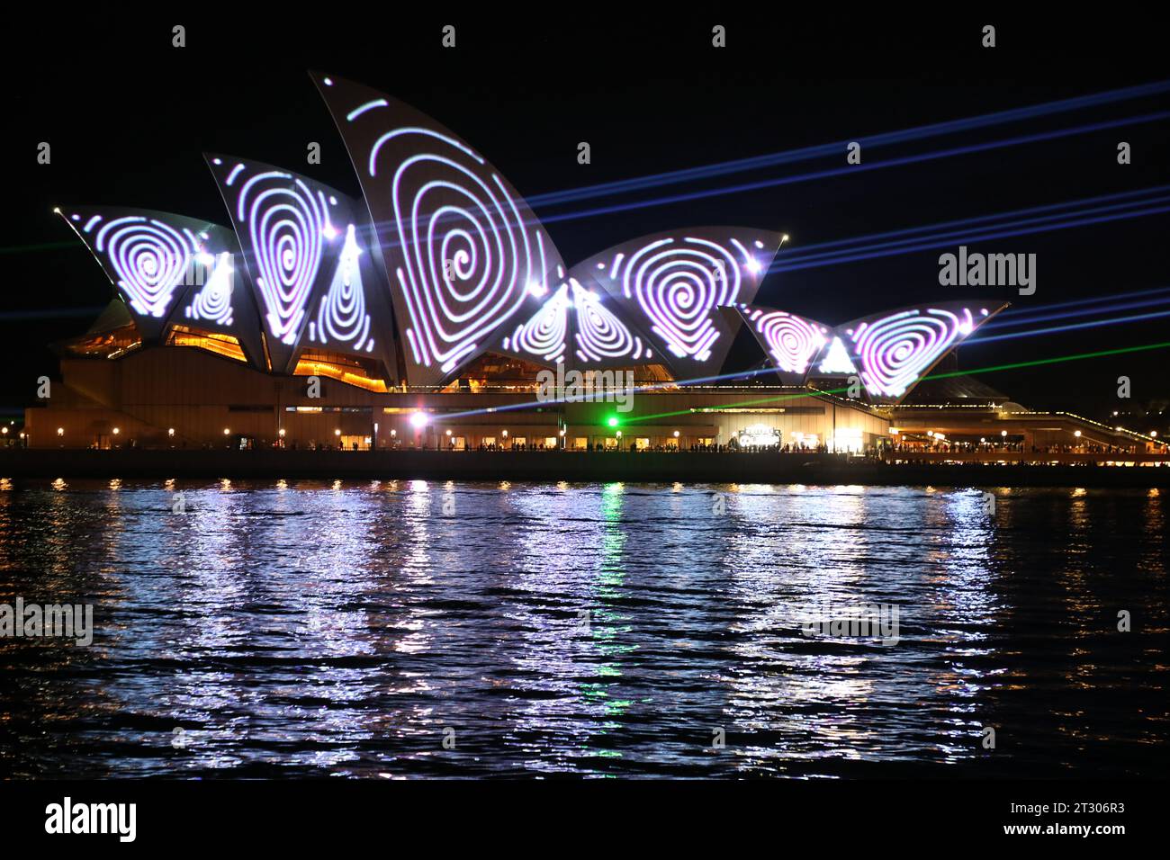 Sydney, Australia. 22nd October 2023. Final night of projections to ...