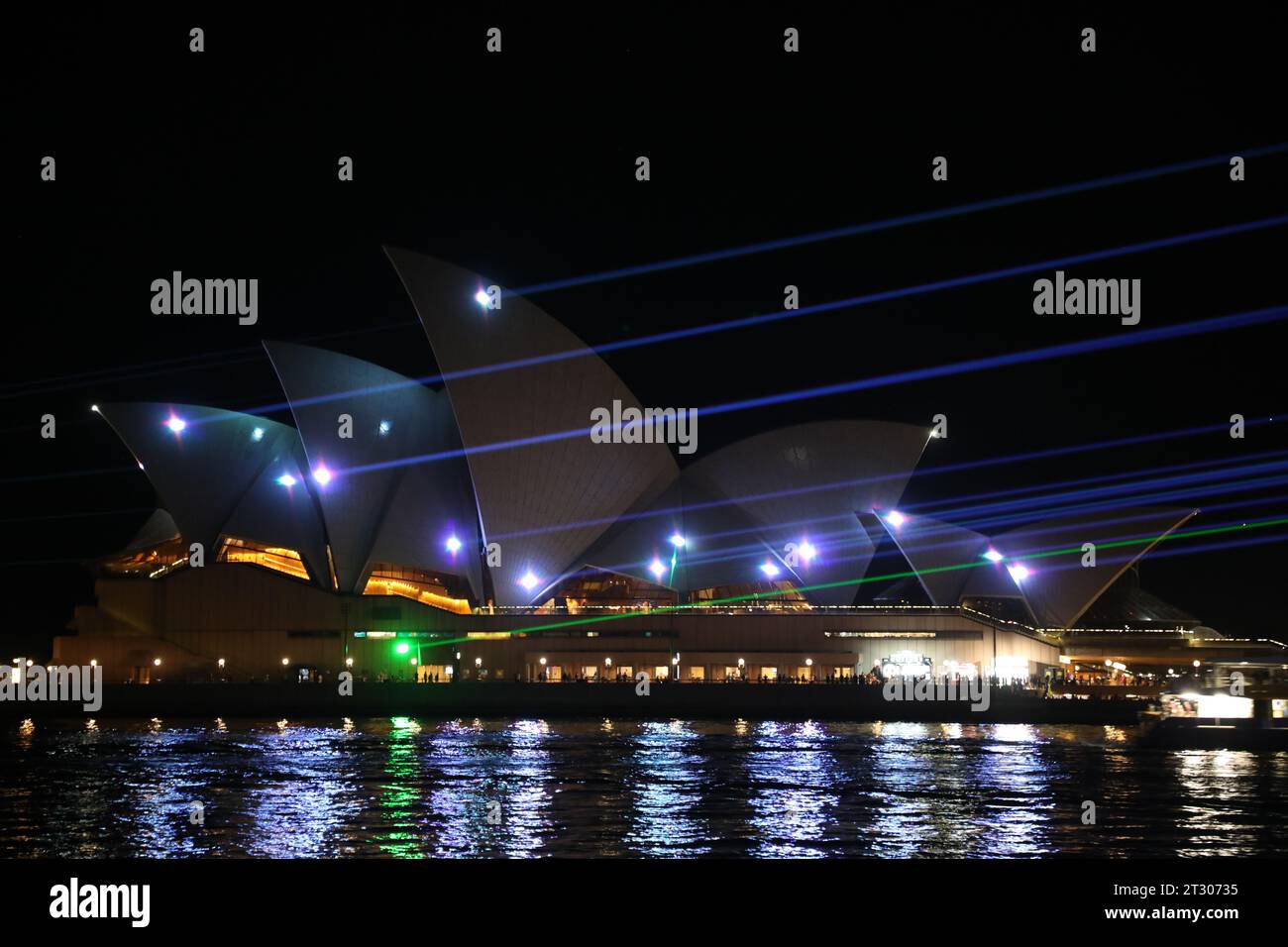 Sydney, Australia. 22nd October 2023. Final night of projections to ...