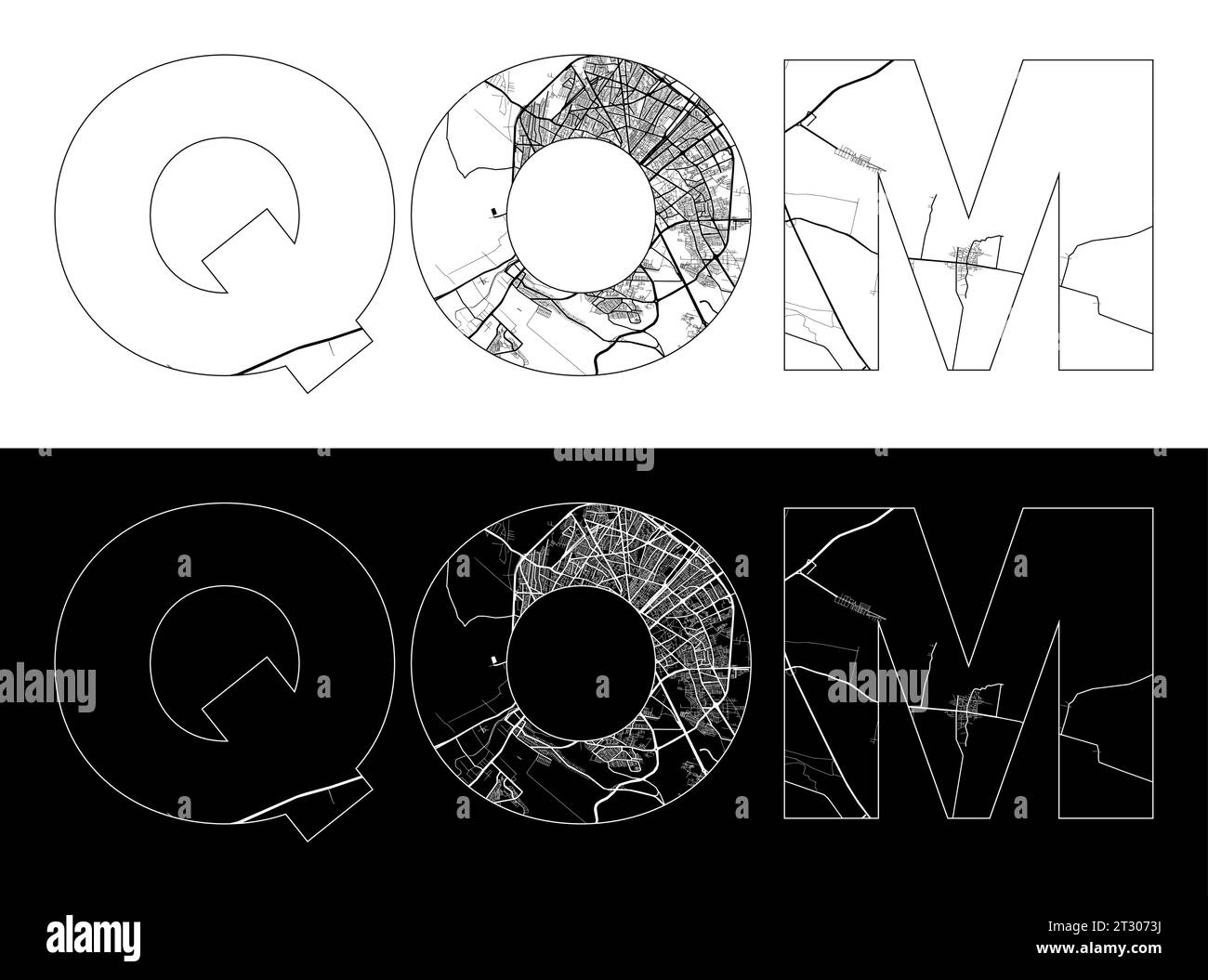 Qom skyline Stock Vector Images - Alamy