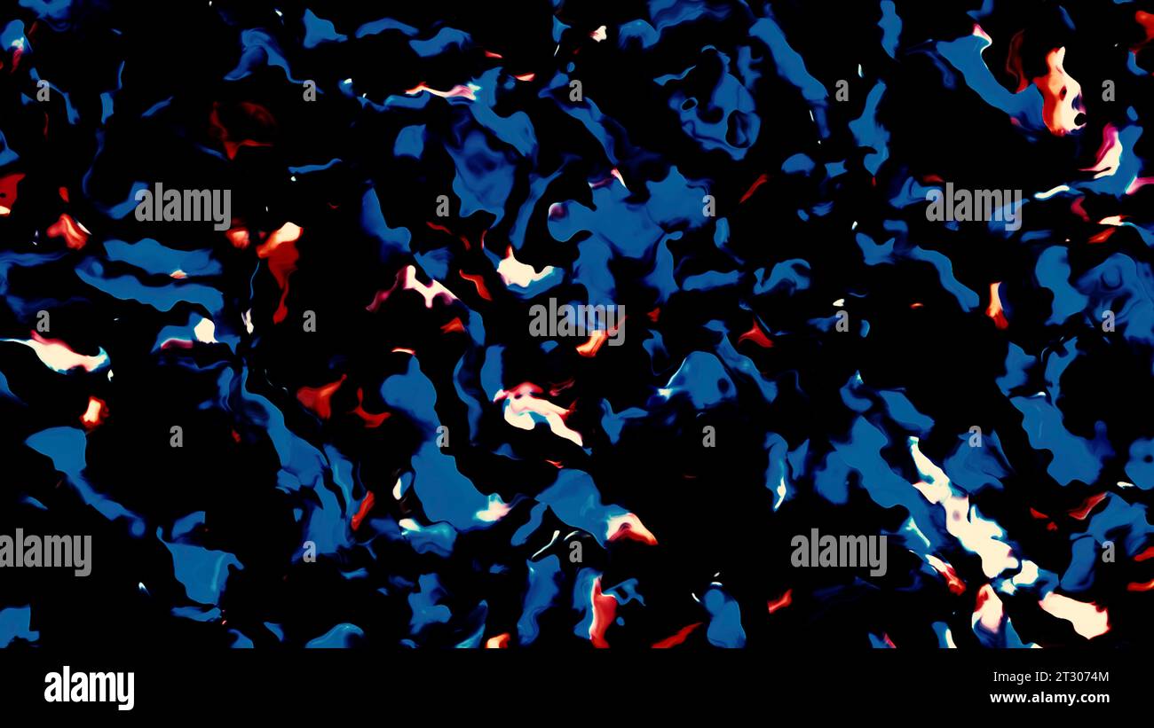 Abstract liquid metallic texture. Motion. Fluid metal substance with ...