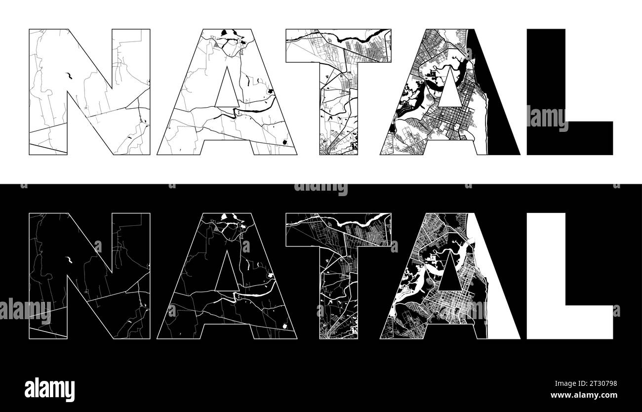 Natal map hi-res stock photography and images - Alamy