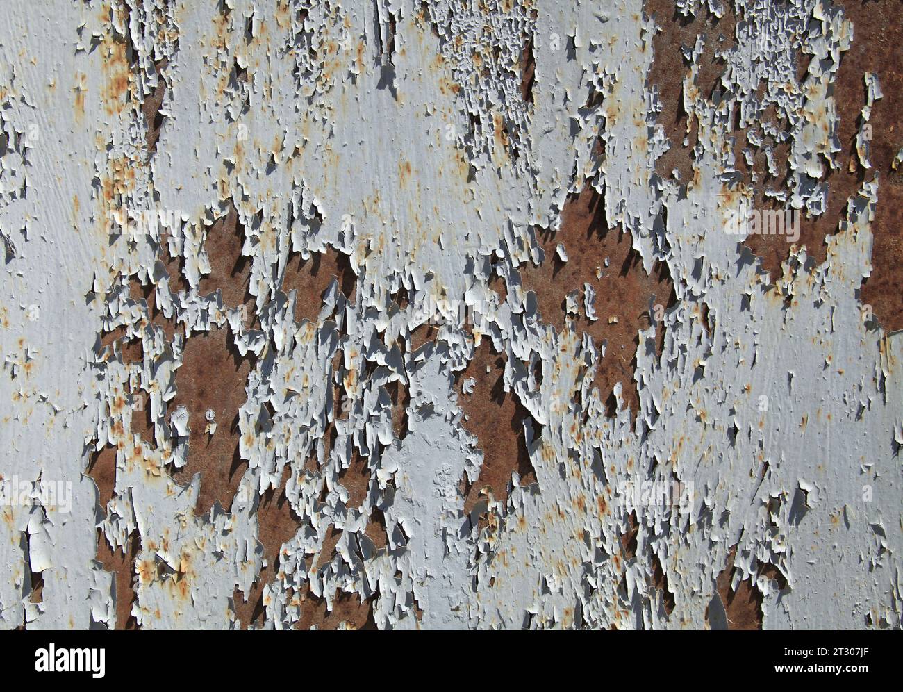 Grey metallic wall, background. Mangy surface with peeling and cracked ...