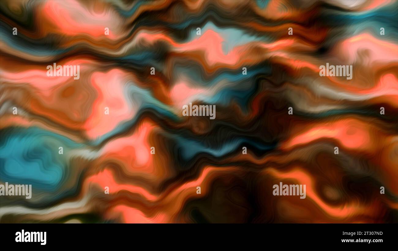 Wavy surreal watercolor background. Motion. Blinking flashing ...