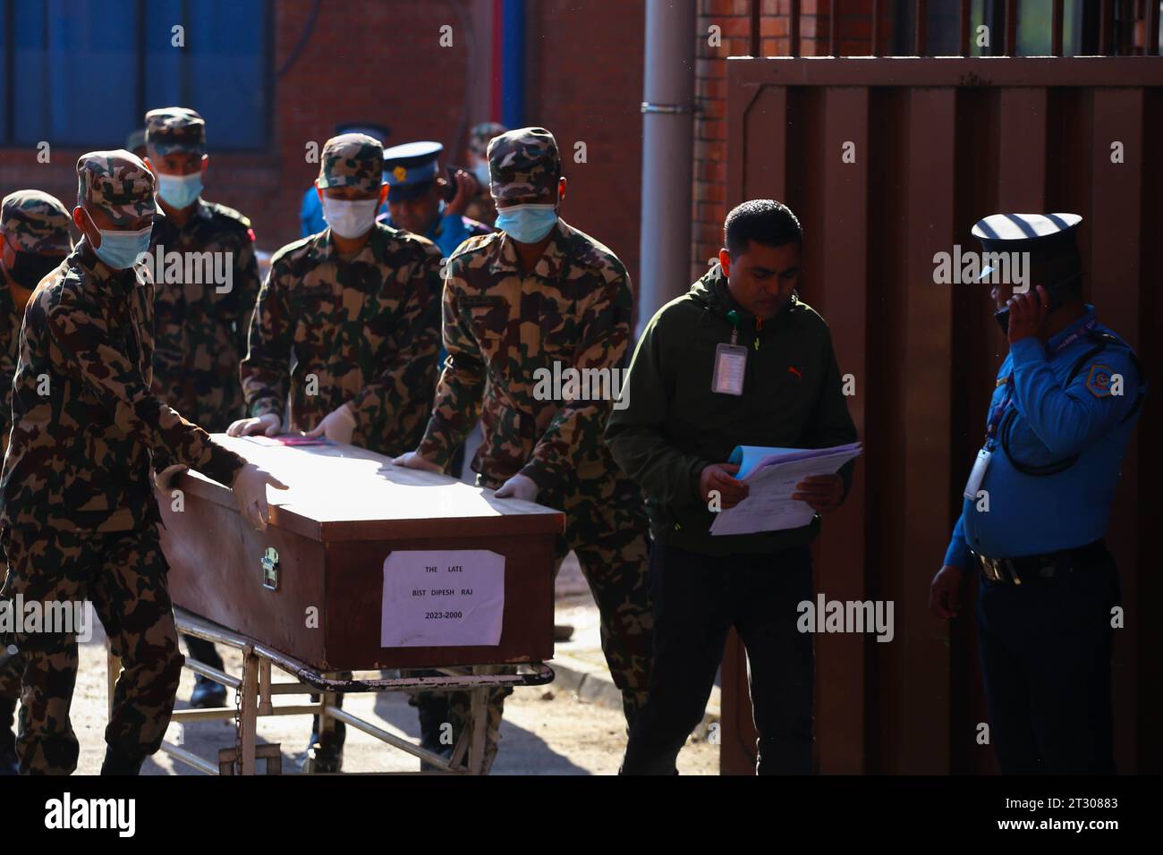 Kathmandu, Nepal. 22nd Oct, 2023. On October 22, 2023, in Kathmandu ...