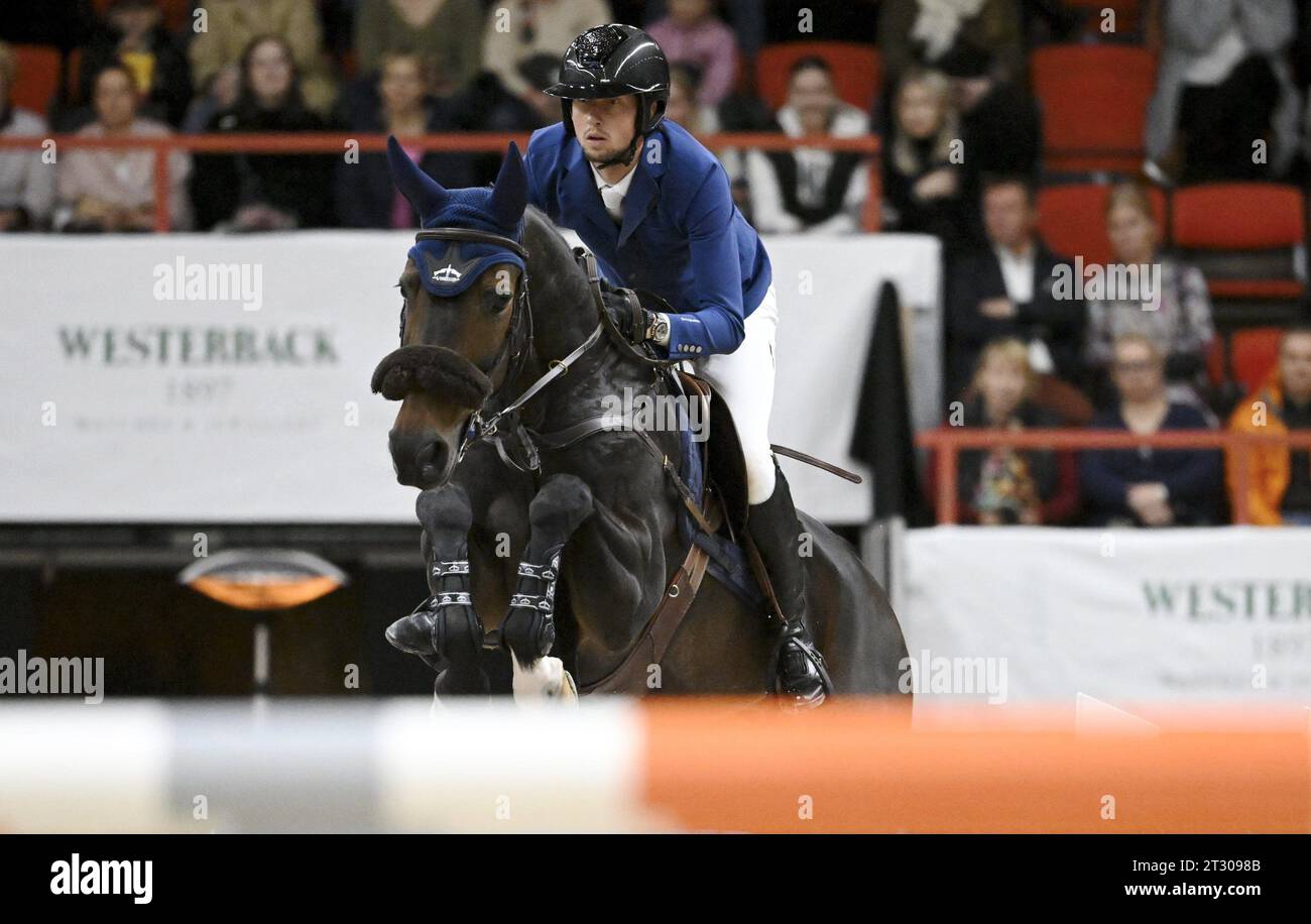 Helsinki, Finland. 22nd Oct, 2023. Martin Fuchs from Switzerland and ...