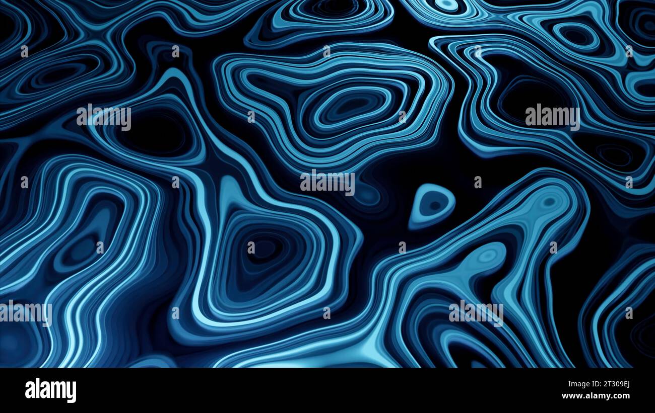 Blue bright spots. Design. Neon bright spots that are highlighted in 3D ...