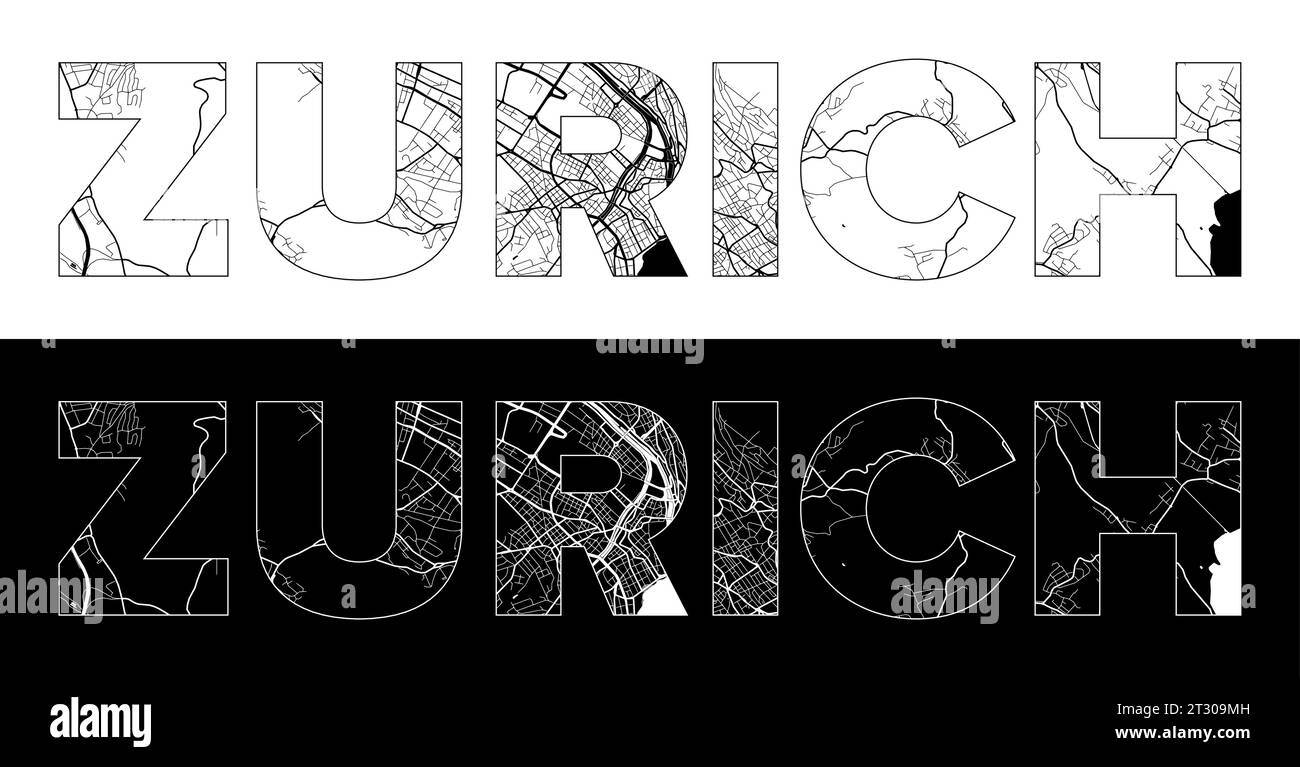 City zurich switzerland Stock Vector Images - Alamy