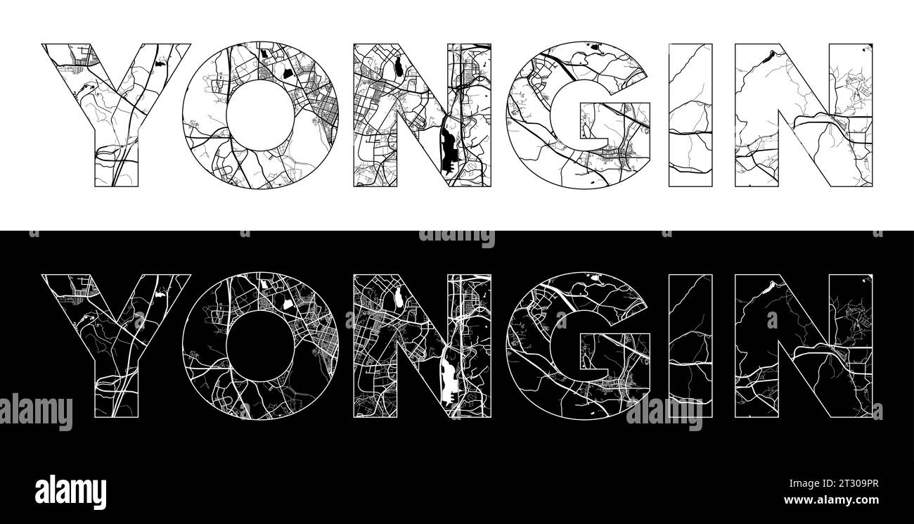 Yongin map Black and White Stock Photos & Images - Alamy