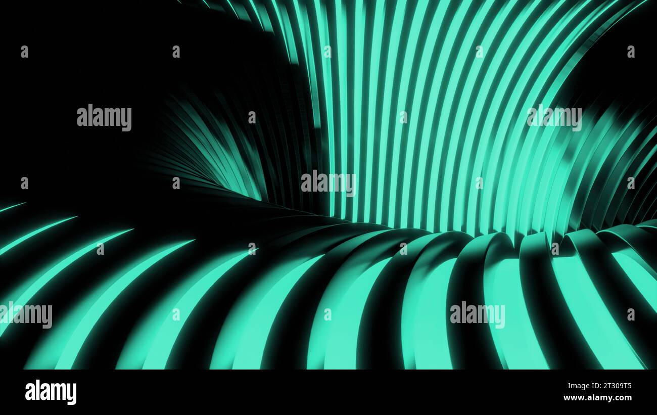 Dizzying moving spiral of stripes. Design. Spiral tunnel moves with stripes on black background ...