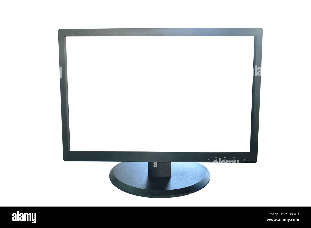 light emitting diode computer monitor displays on white background ...