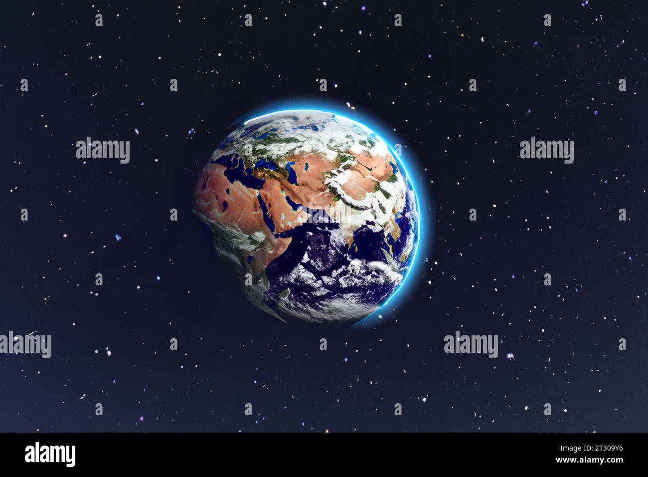 Earth in space Stock Photo - Alamy