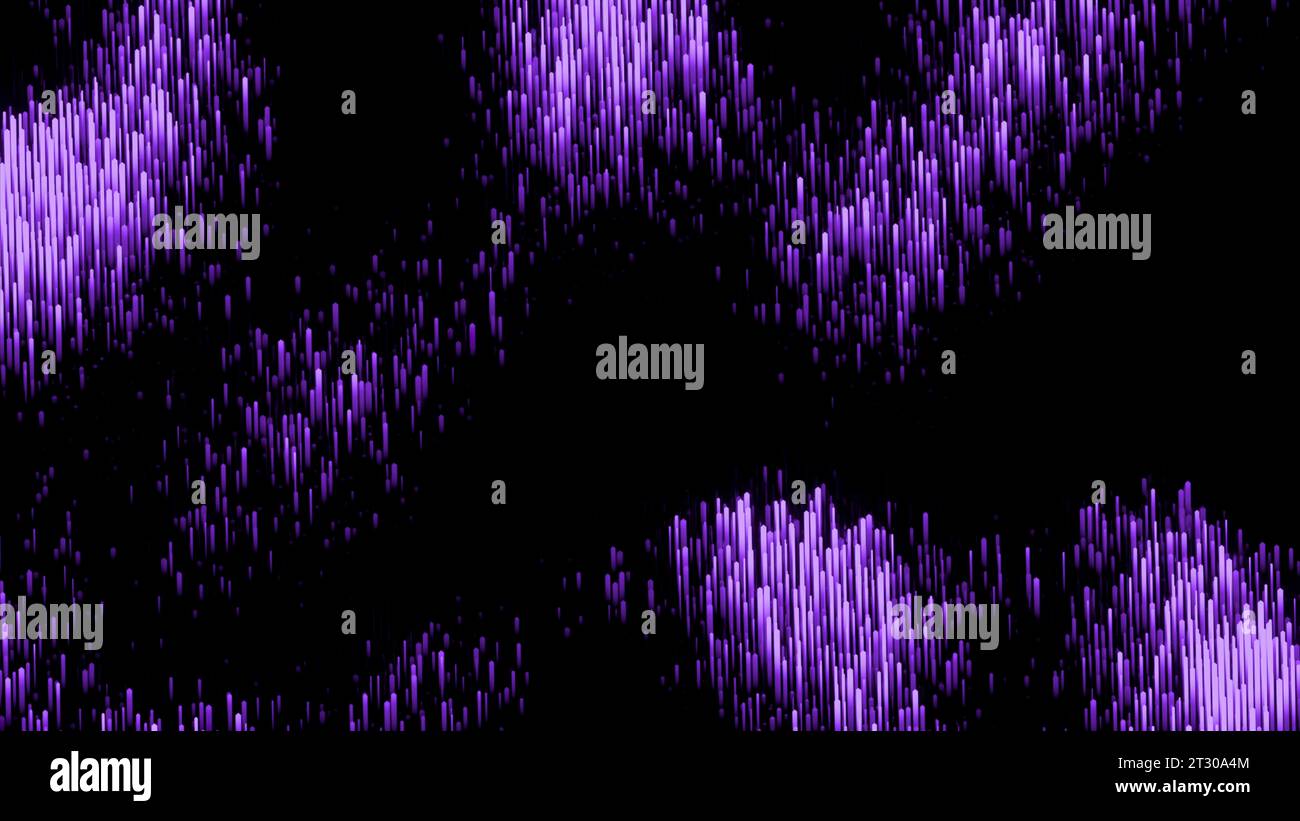 Purple and pink sequins. Design. A black background with a glow made in ...