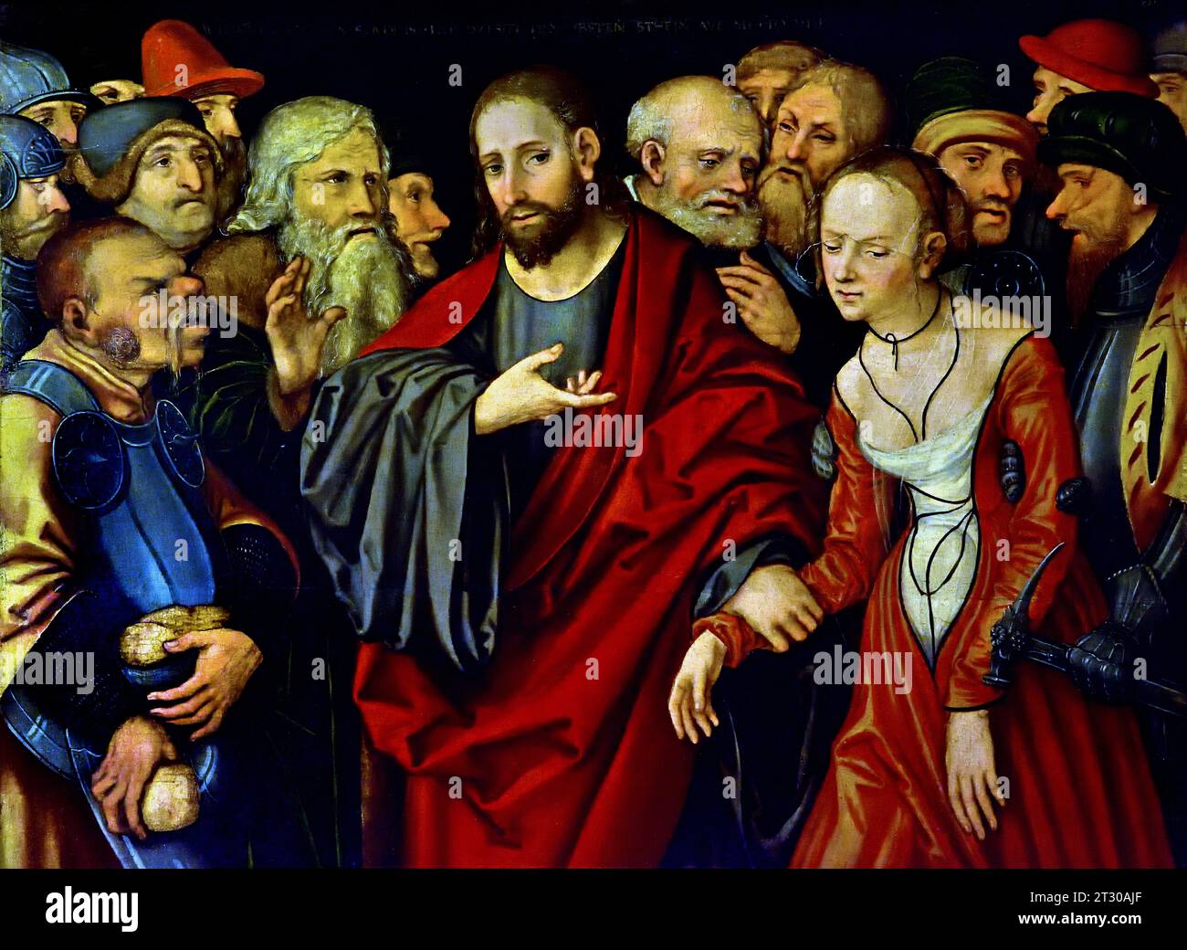 Christ and the Woman taken in Adultery by Cranach, Lucas the Elder ...