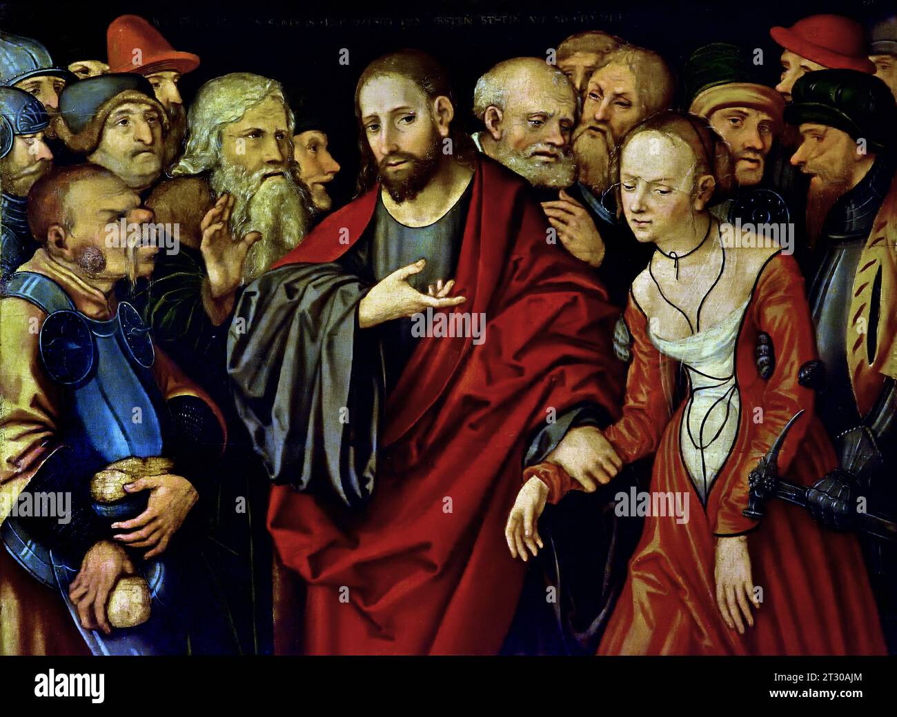 Christ and the Woman taken in Adultery by Cranach, Lucas the Elder ...