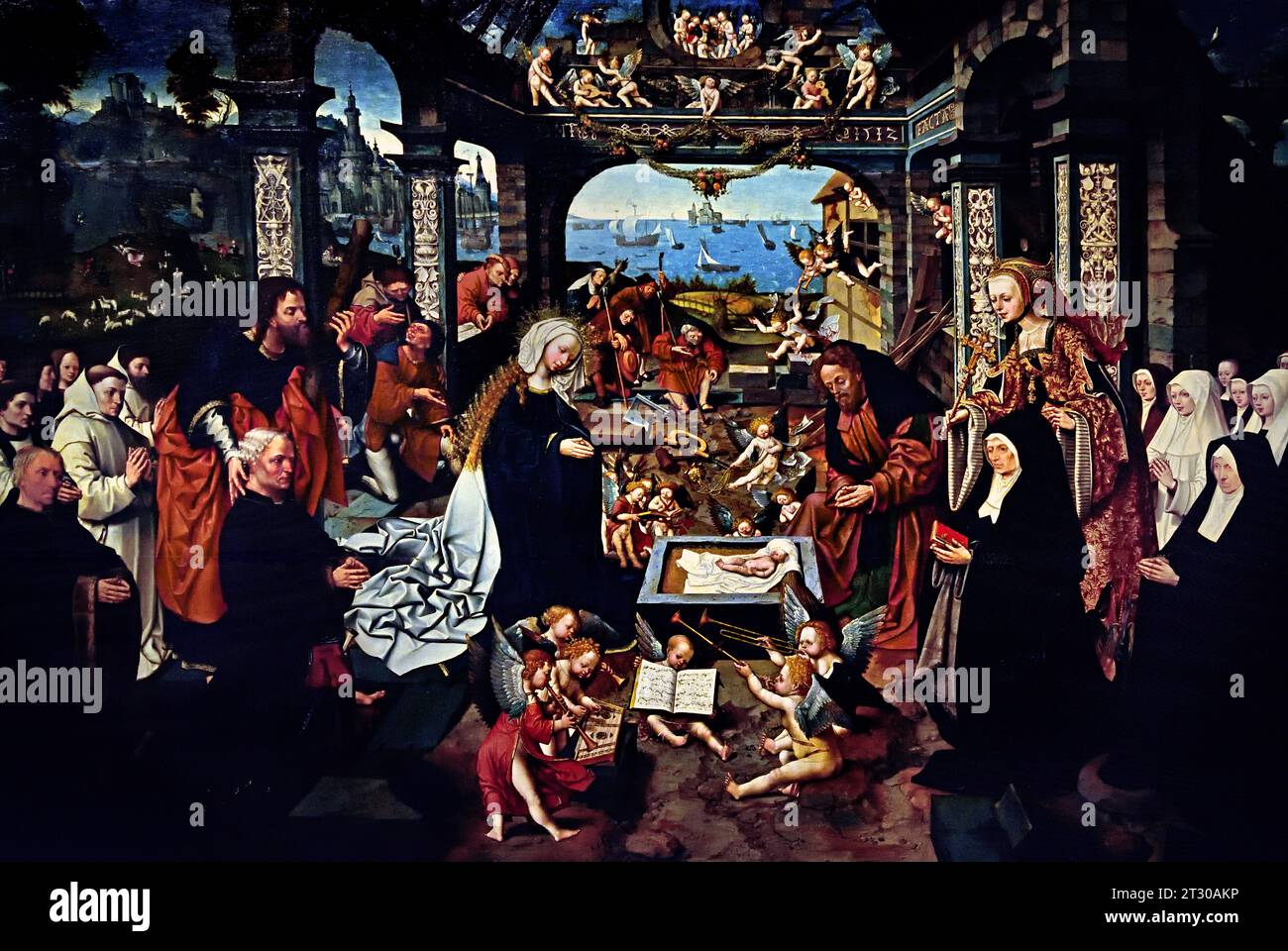 Multitude of angels painting hi-res stock photography and images - Alamy