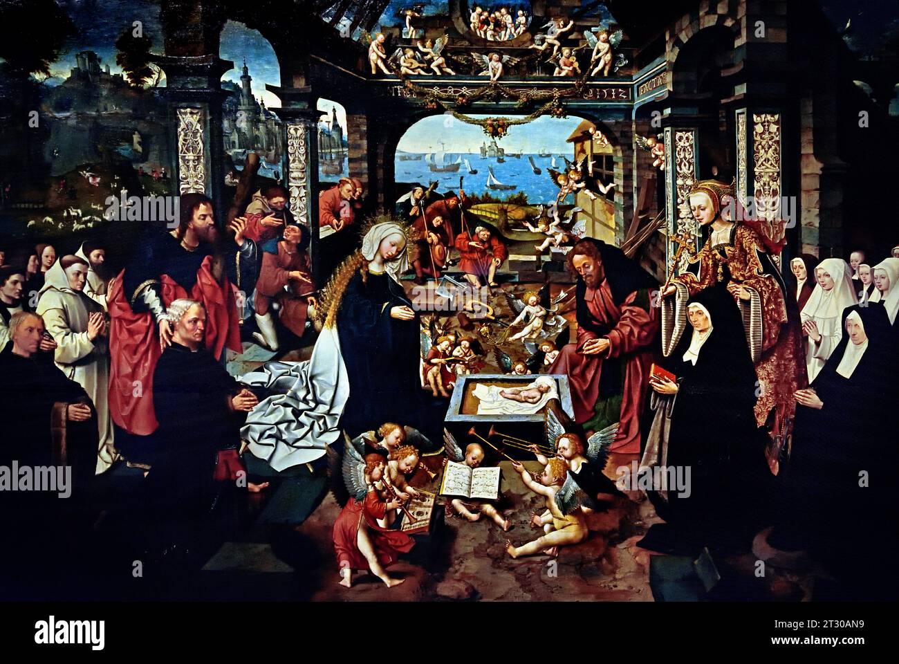 The Adoration of the Christ Child 1512 Jacob Cornelisz van Oostsanen 1472 - 1533, Dutch, The ...
