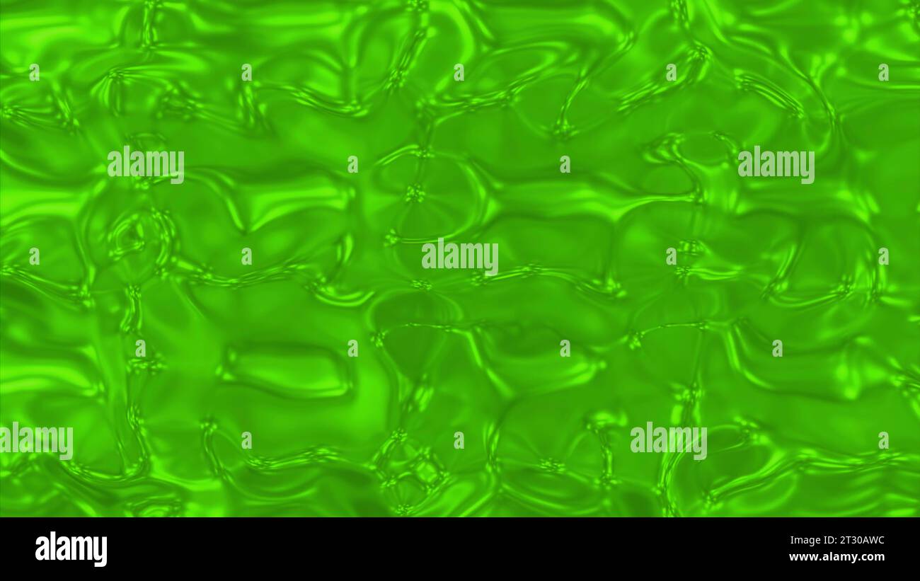 Moving metallic liquid with ripples in flow. Design. 3D liquid texture ...