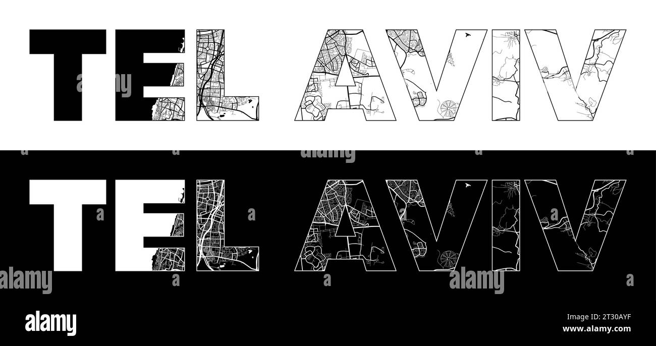 Tel aviv city skyline Stock Vector Images - Alamy