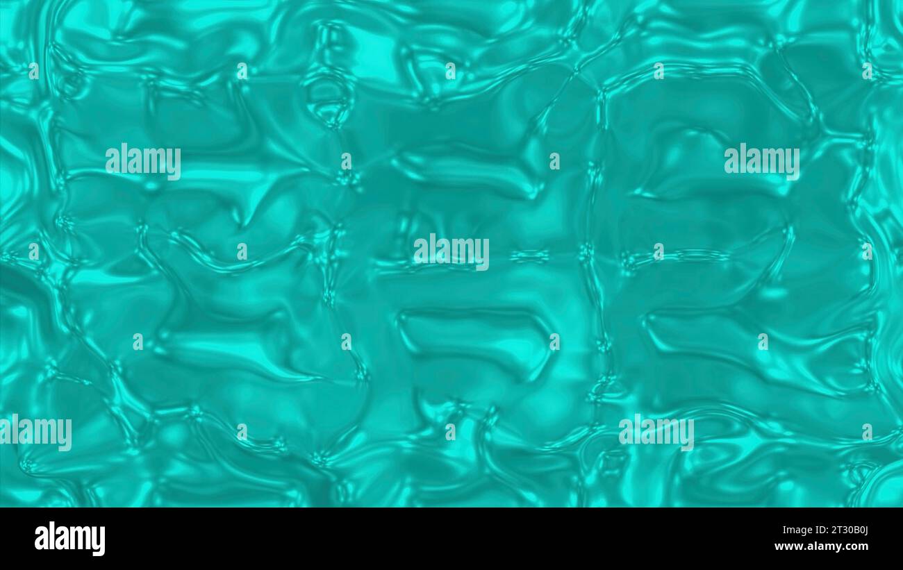 Moving metallic liquid with ripples in flow. Design. 3D liquid texture ...