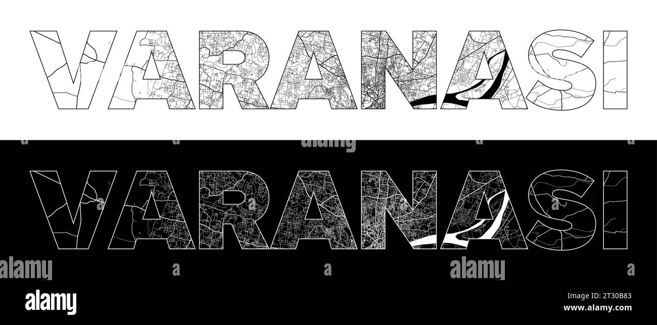 Varanasi city view Stock Vector Images - Alamy