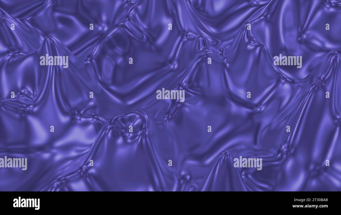 Colored metallic liquid boils on surface. Design. 3D liquid with ...