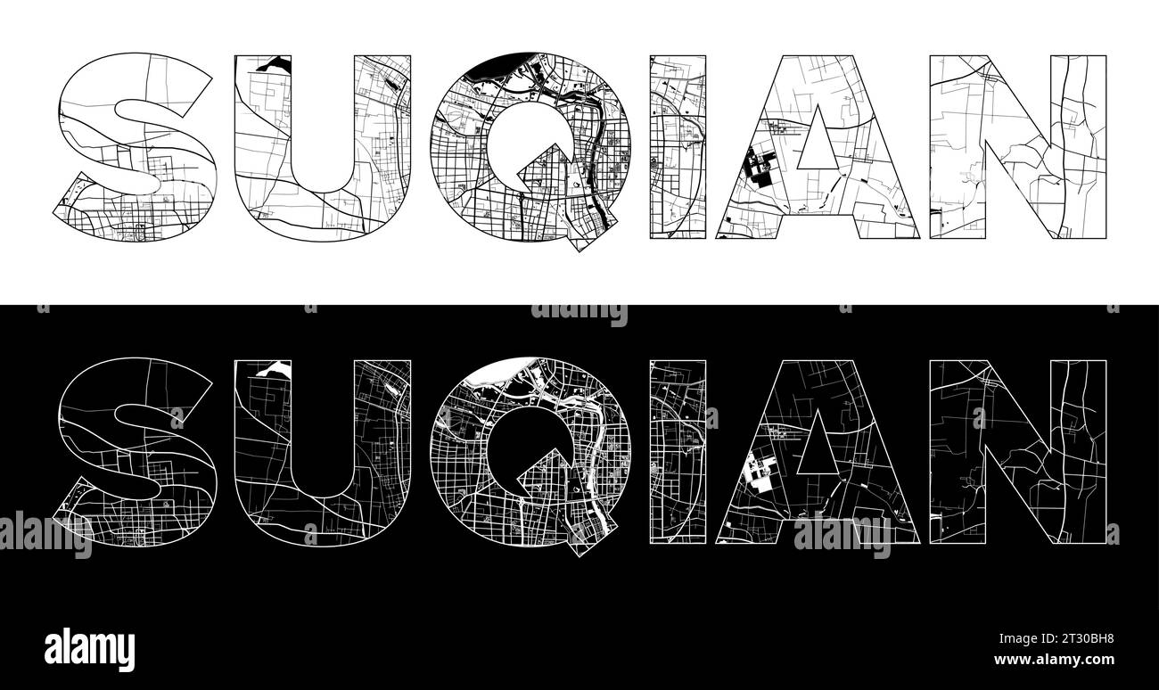 Suqian map hi-res stock photography and images - Alamy