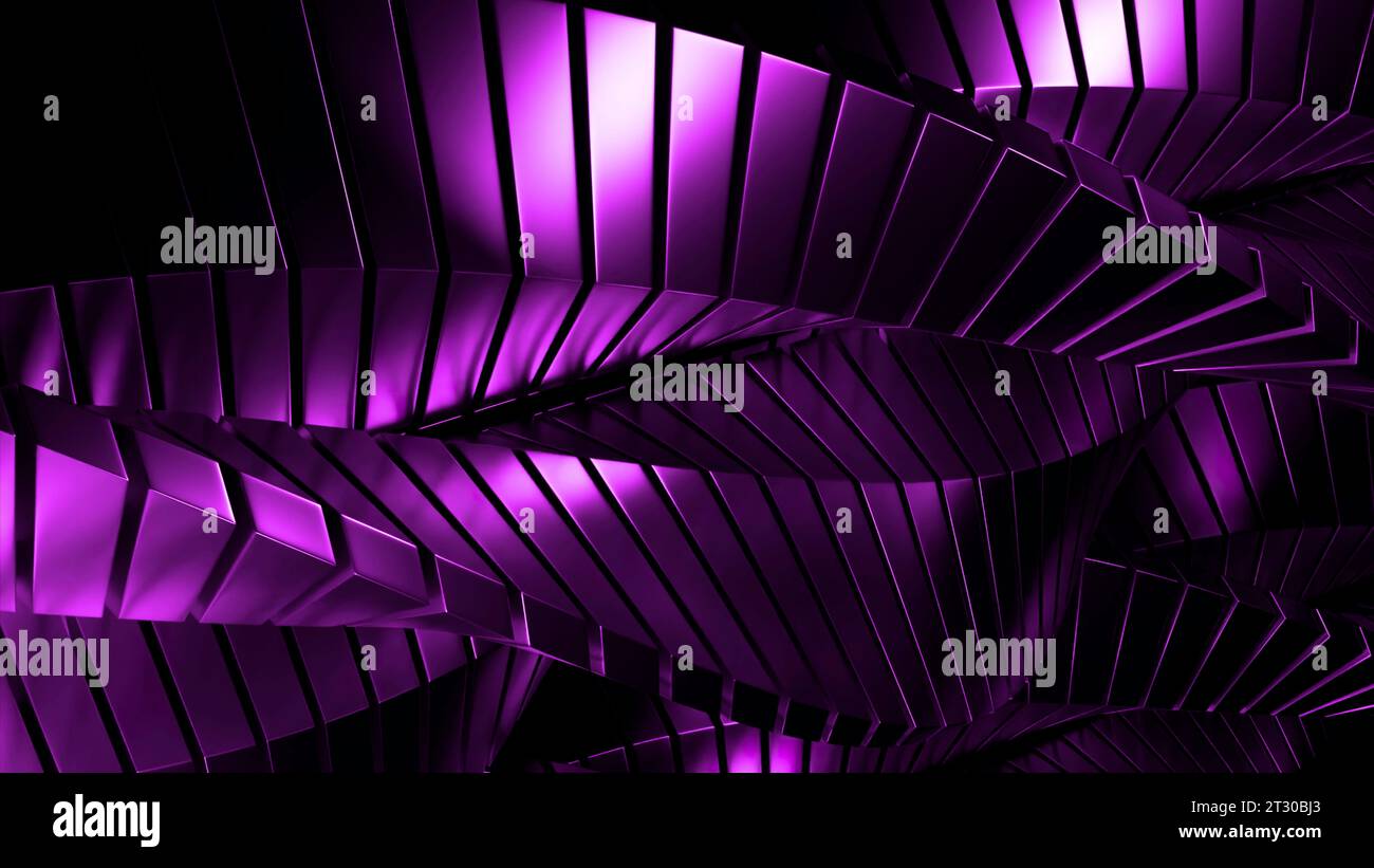 Bright red computer graphics. Design. Dark background with rotating red ...