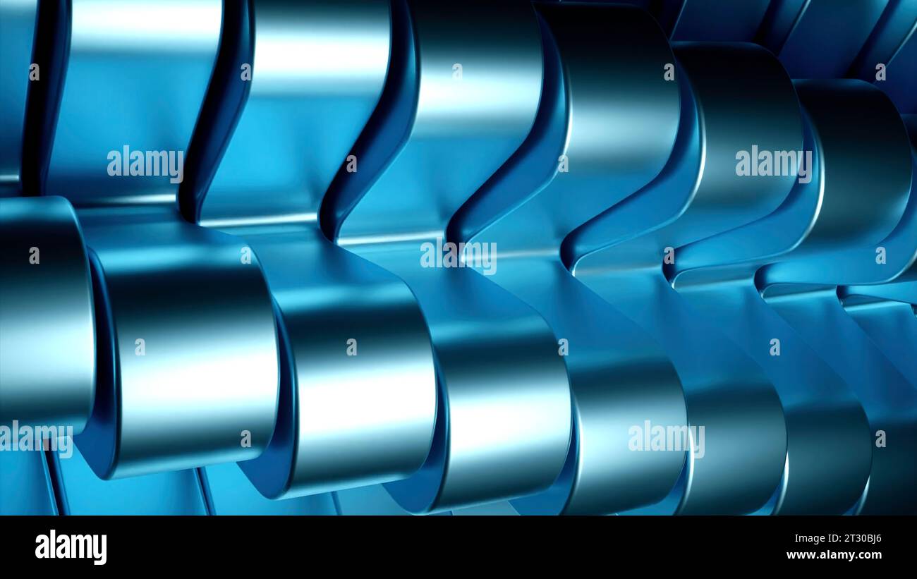 Green and blue rotating parts. Design. Large parts that rotate in a ...