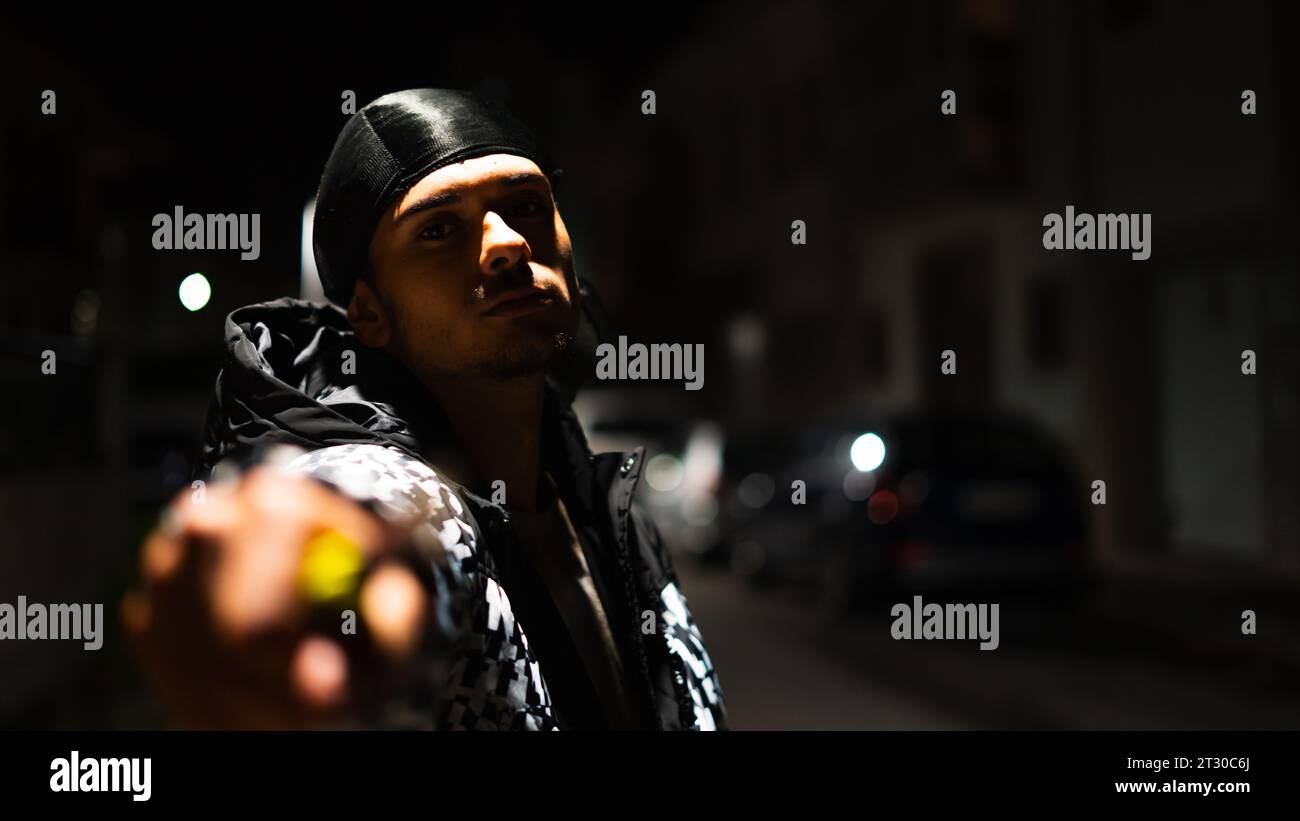 Rapper gesture hi-res stock photography and images - Alamy