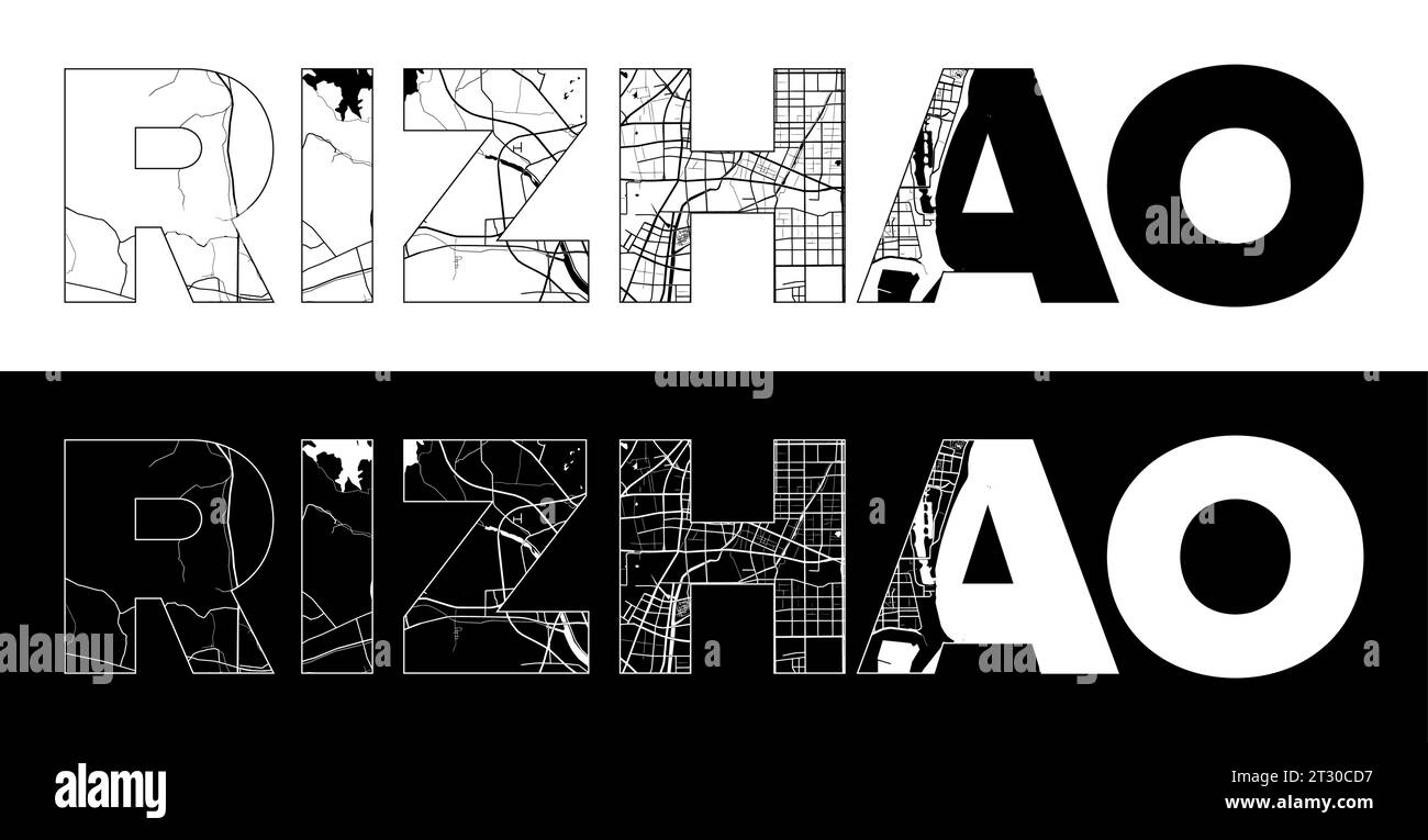 Rizhao map hi-res stock photography and images - Alamy