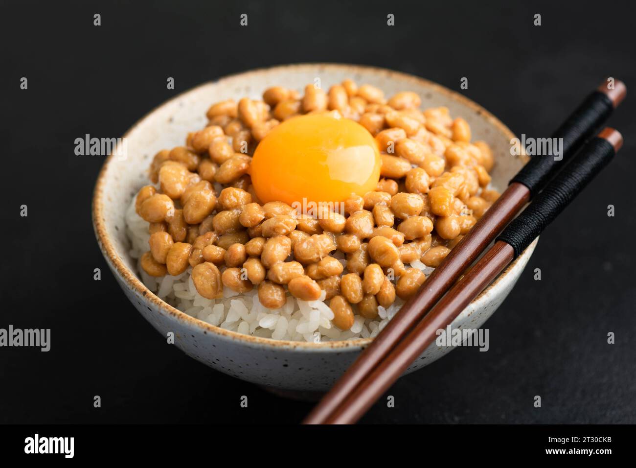 Natto, Japanese fermented soybeans Stock Photo - Alamy