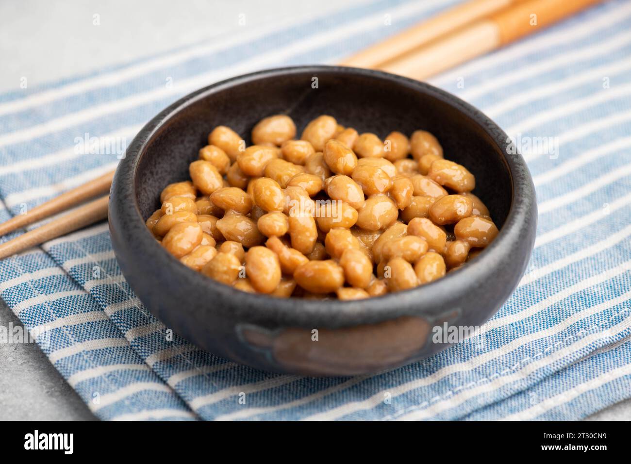 Natto, Japanese fermented soybeans Stock Photo - Alamy