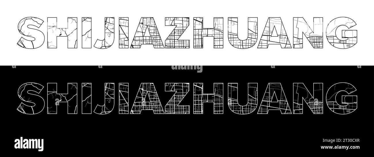 Map of shijiazhuang hi-res stock photography and images - Alamy