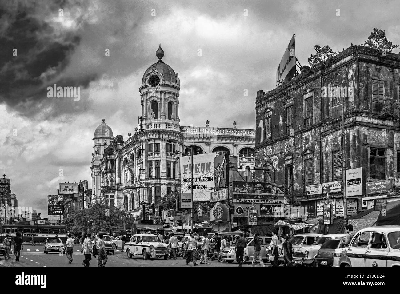 Kolkata heritage Black and White Stock Photos & Images - Alamy
