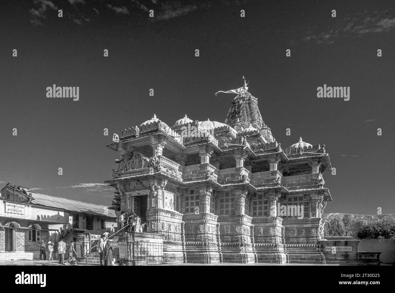 07 23 2013 Vintage Black and white Photo of Shree Shamlaji Vishnu ...