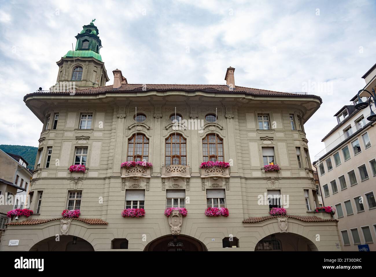 Bolzano, Italy - 10 August 2023:external architectural views of generic ...