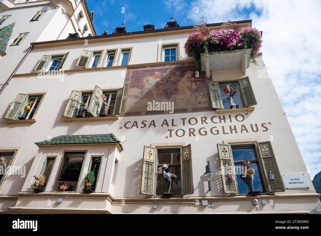 Bolzano, Italy - 10 August 2023:external architectural views of generic ...