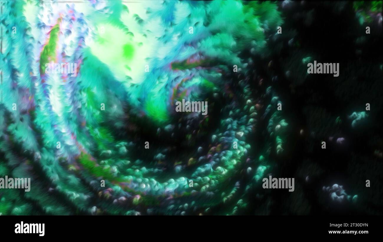 Spiral Cosmic Explosion. Motion. Swirling misty spiral with shiny ...