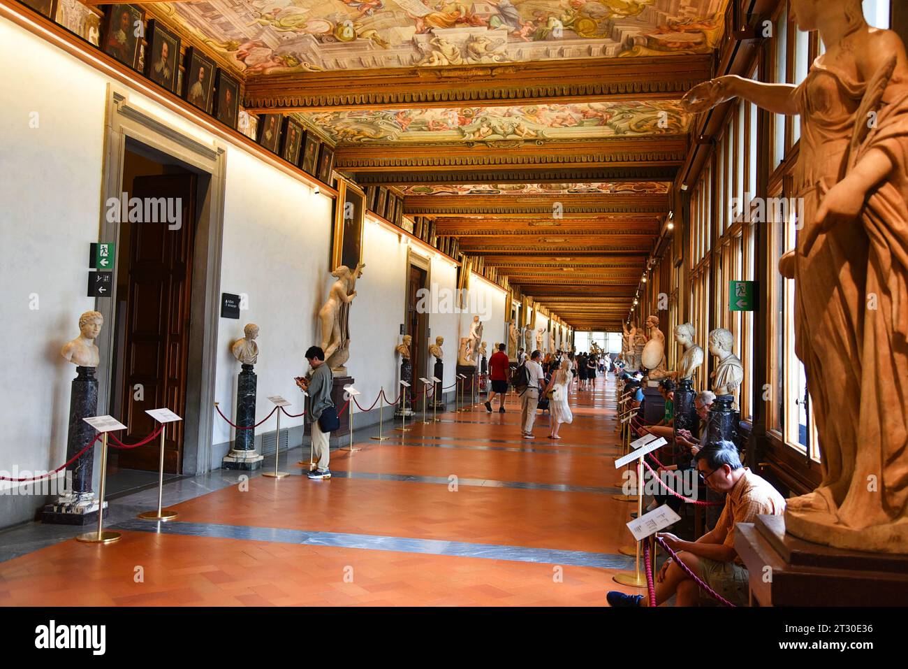 Florence, Italy. September 17, 2023. The sculptures and paintings of ...