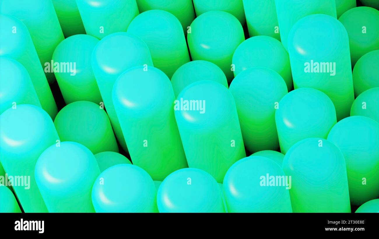 Bright colored columns move in 3d animation. Design. Stylish modern ...