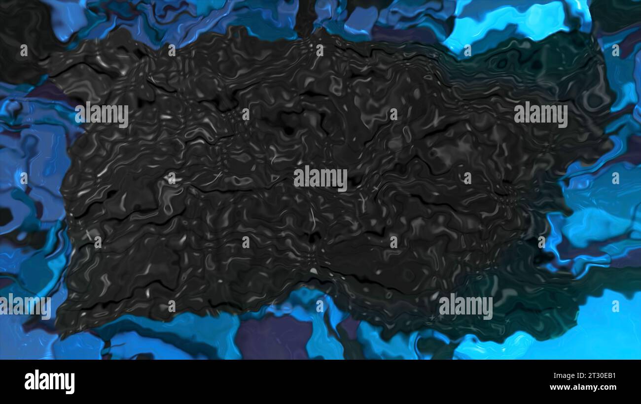 Abstract background with moving 3d textures of liquid masses. Motion ...